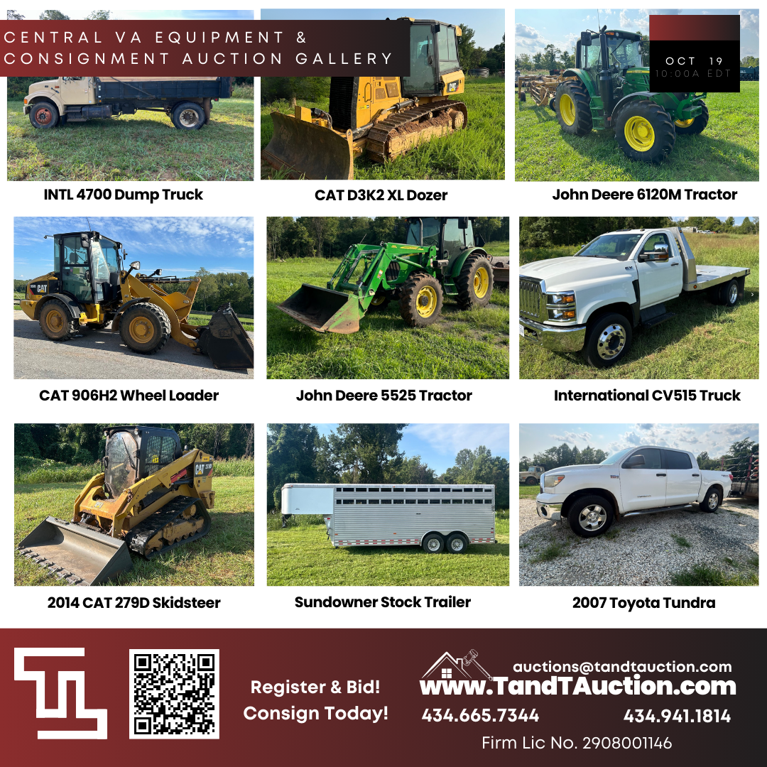 Upcoming Auctions – T&T Auction